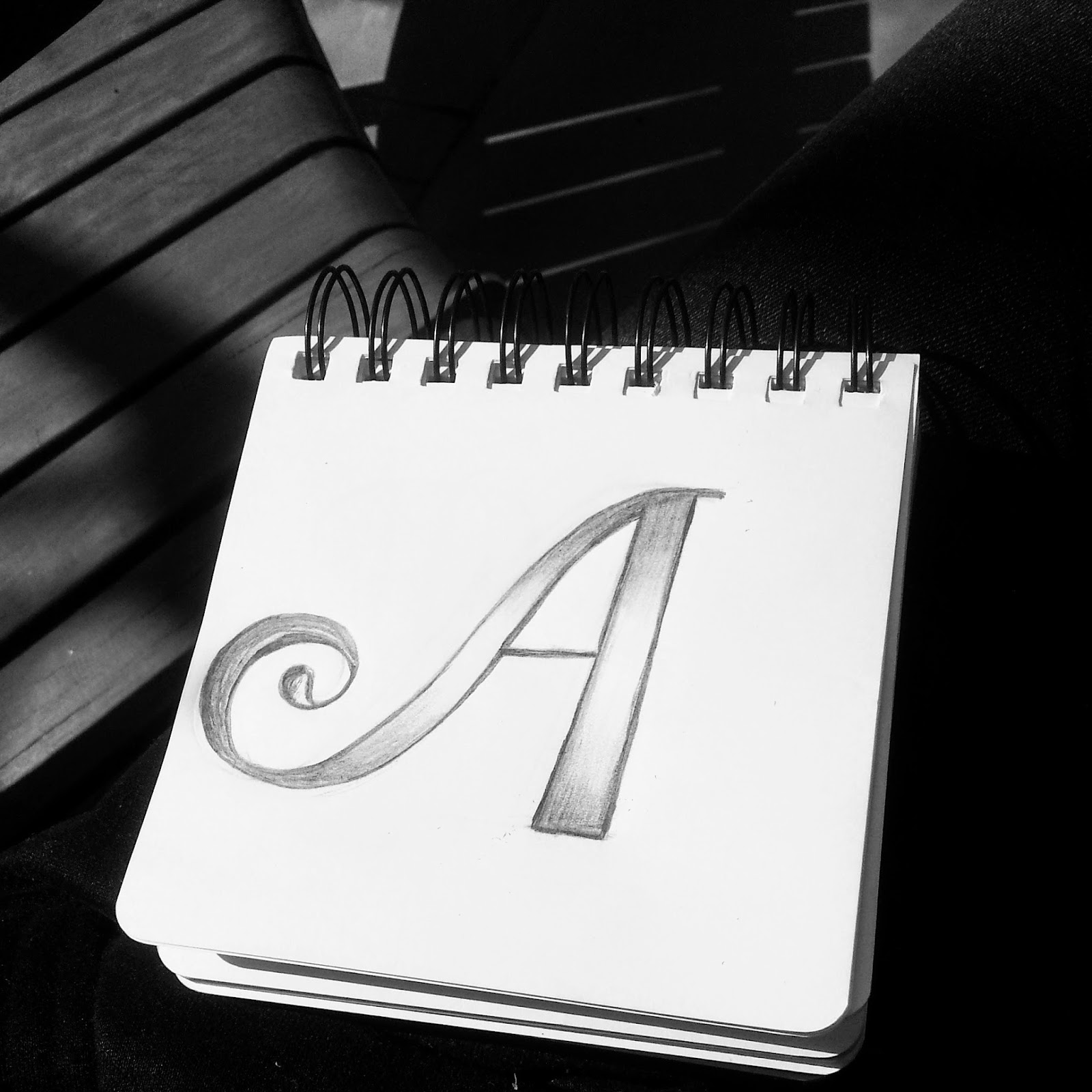 Mel-is-a-fan: Lettering project ... easy as ABC