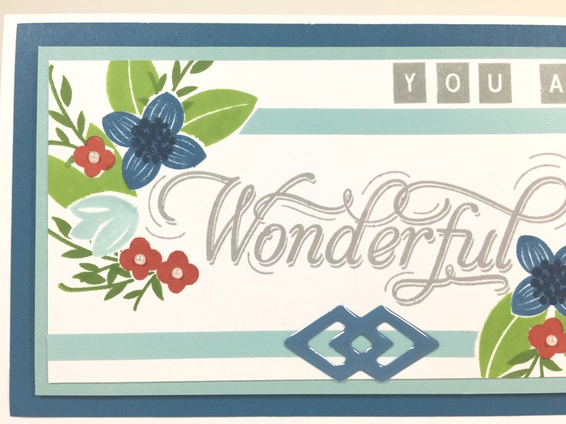 Courtney Lane Designs: Stamped you are wonderful card