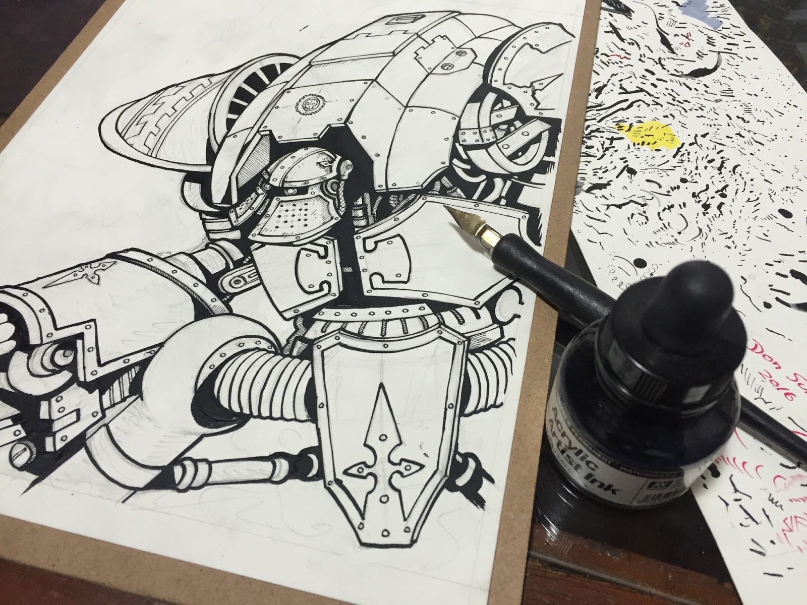 Dip Pen and Indian Ink Art |Don Suratos aka DC23