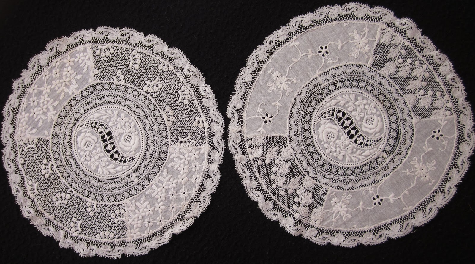 Lyn's Needlecase: Hand Embroidered Doilies from Greece