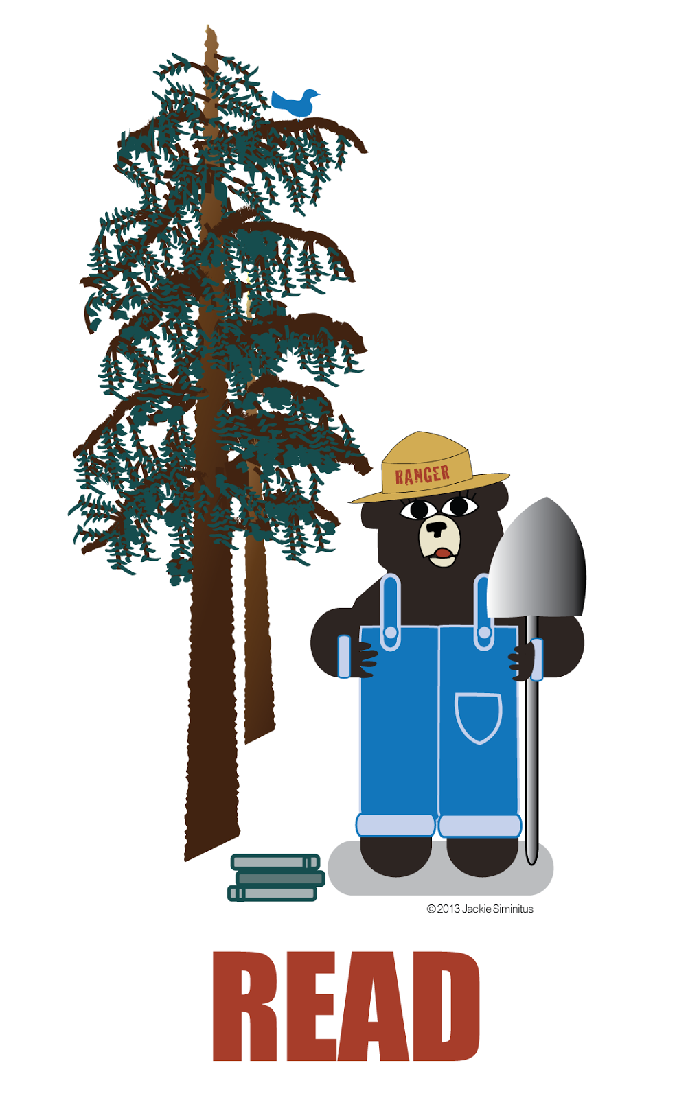 Library Advocate.: Park Ranger Bear Promotes Reading