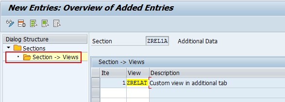 SAP ABAP Central: Adding custom tab in transaction RELMPL using BDT