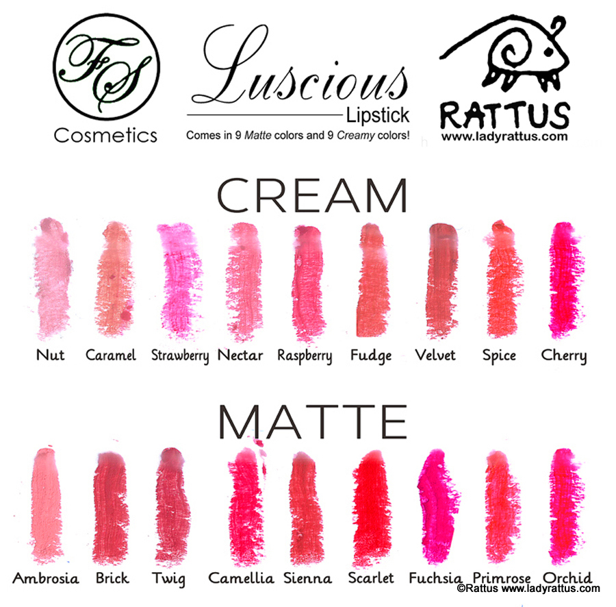 PRODUCT RELEASE: 18 LUSCIOUS NEW LIPSTICK SHADES from FS Cosmetics (May ...