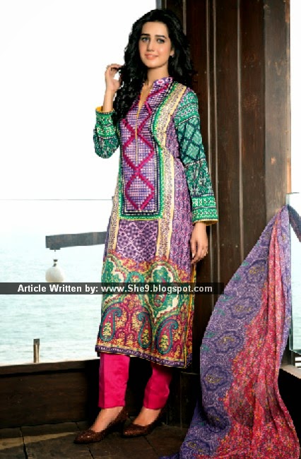 Amna Ismail Lawn 2015 | Amna Ismail Spring-Summer Lawn with Price ...