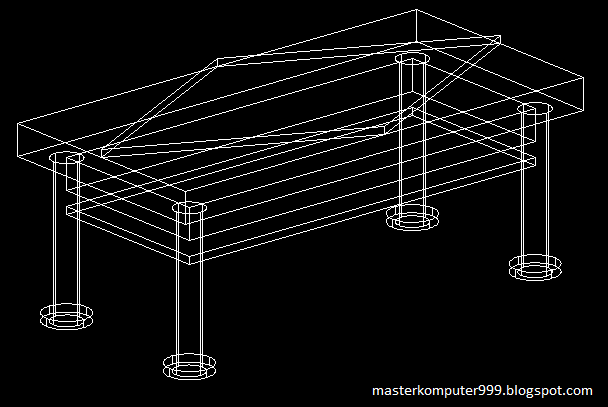 Mendesign Meja Dengan AutoCad | Dani-Komputer Blog