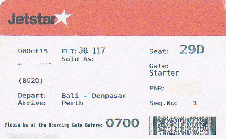 The Traveler s Drawer JETSTAR AIRWAYS Boarding Card For The Flight JQ the-traveler-s-drawer-jetstar-airways-boarding-card-for-the-flight-jq