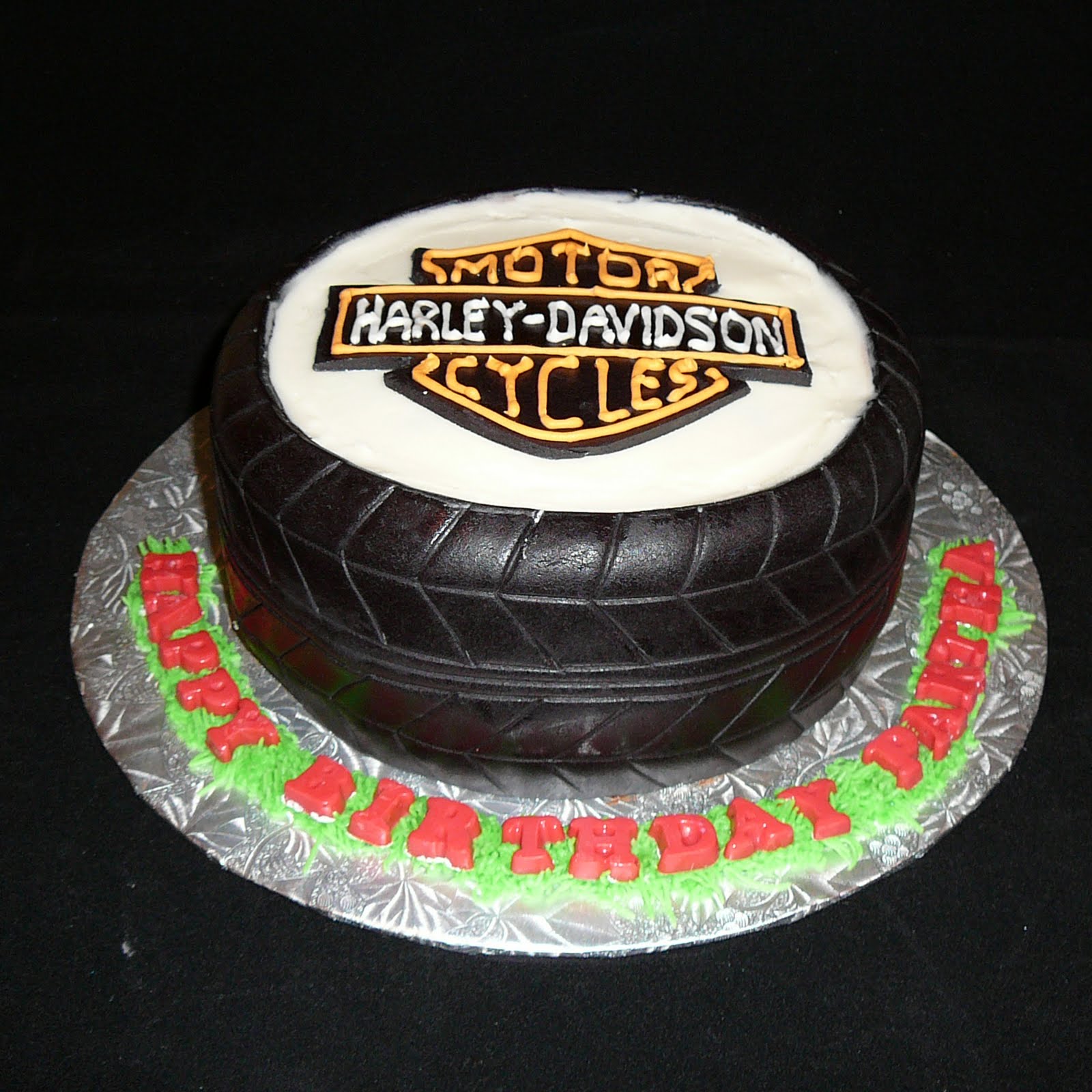 Harley Davidson Tire Cake