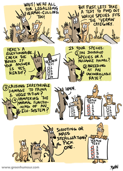 Green Humour: Who's Vermin Again?