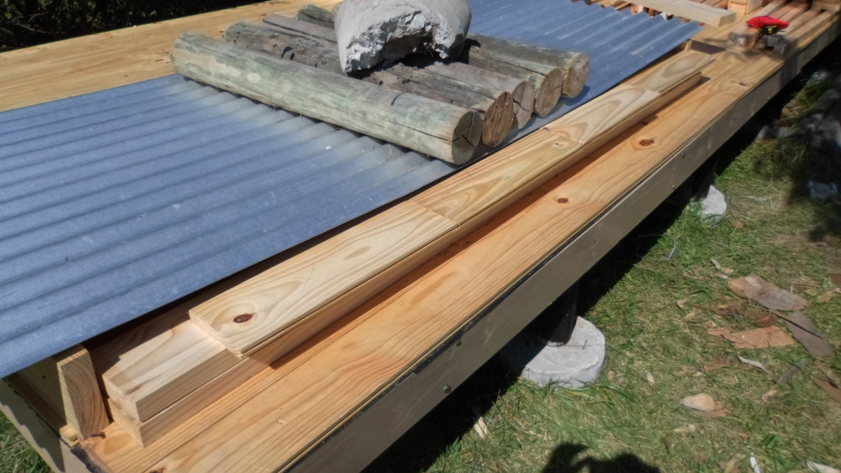 Como construir una casa en madera. Kit para construir vagon: Corte ...