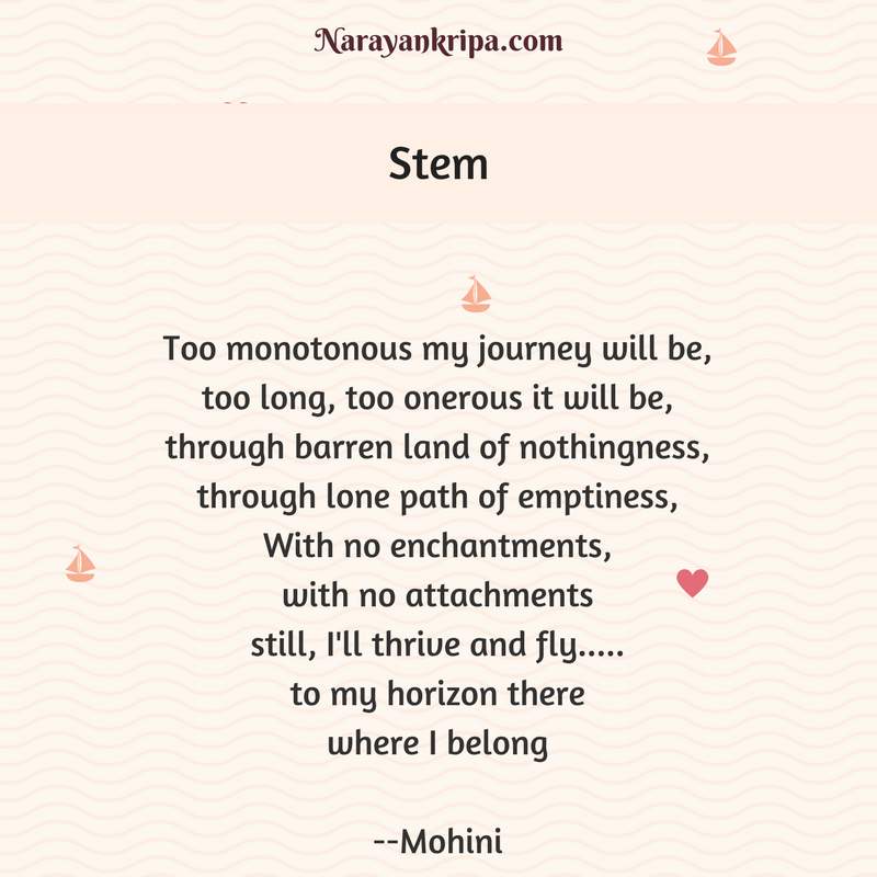 April Poetry Month Day 24 Poem: Stem