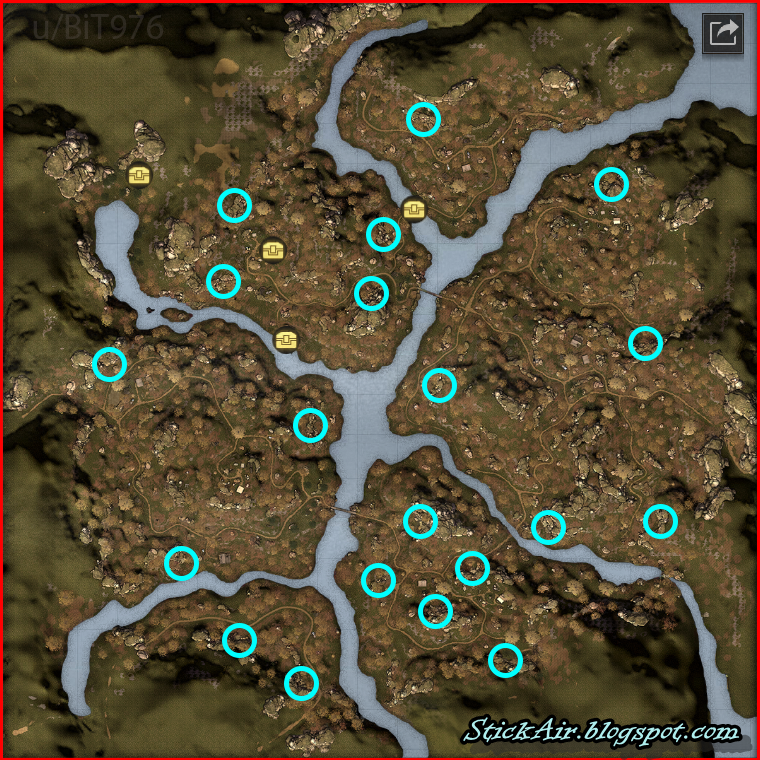 Tips Lokasi Chest Cave Map Fall Forest