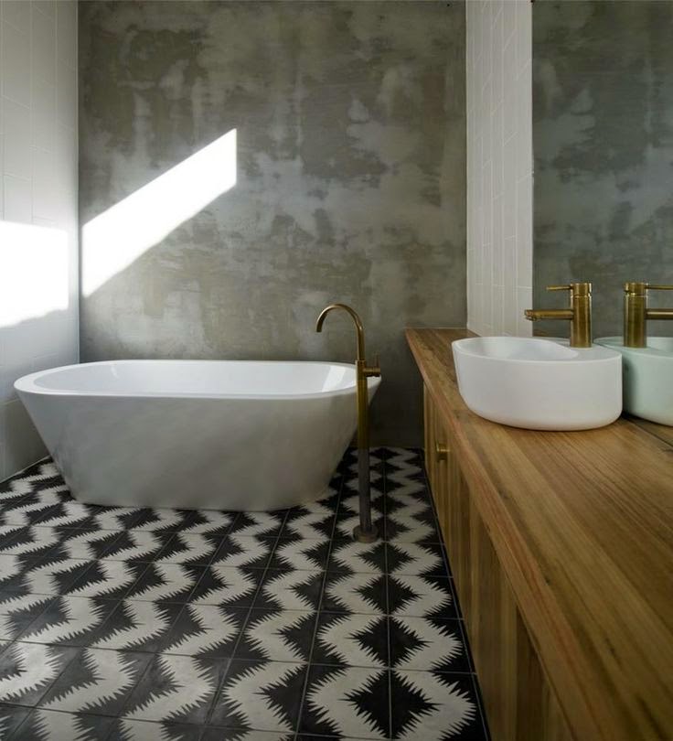 La Maison Boheme: Patterns and Prints in the Bathroom