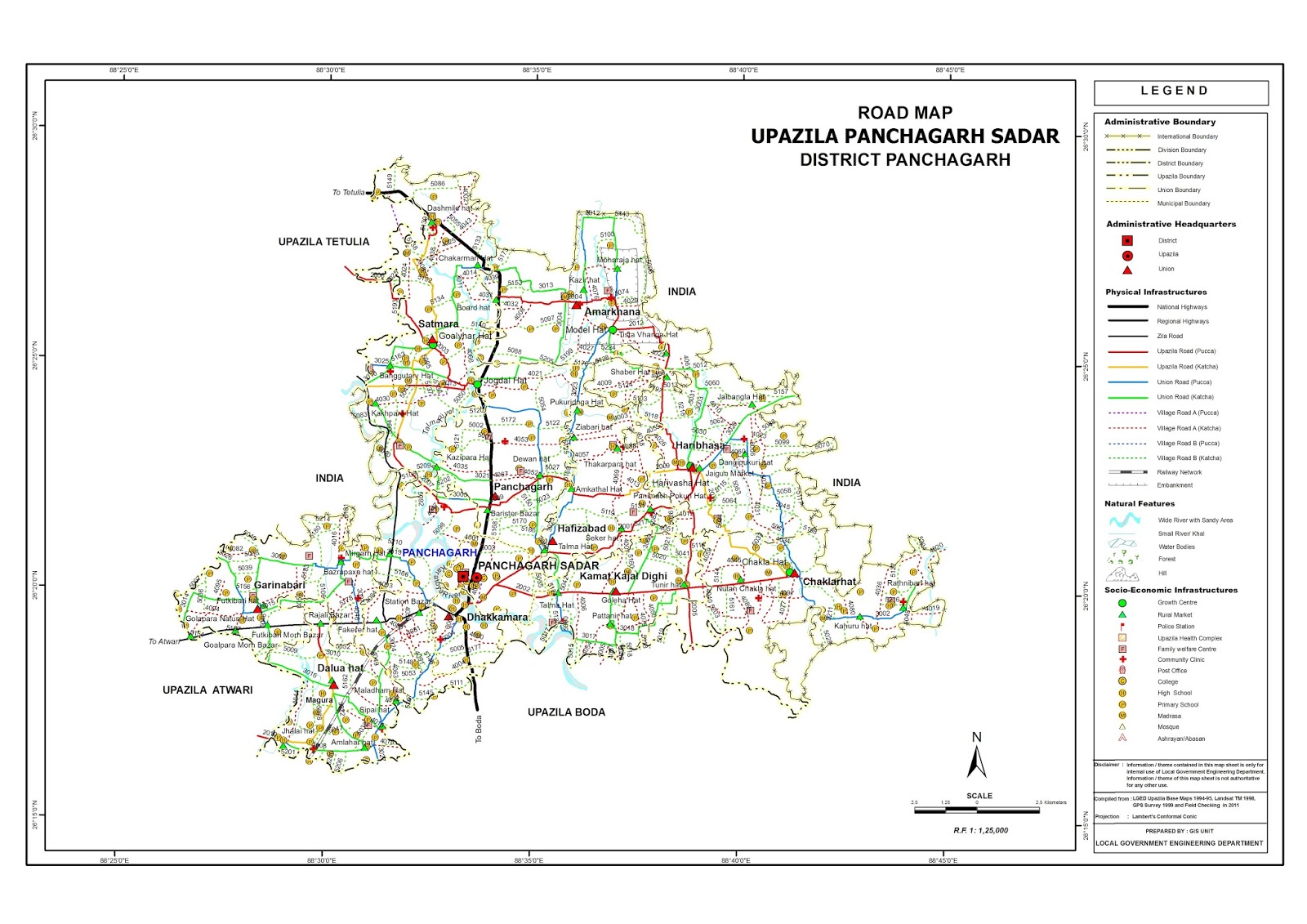UMAR CREATION: Panchagarh Map পঞ্চগড় ম্যাপ