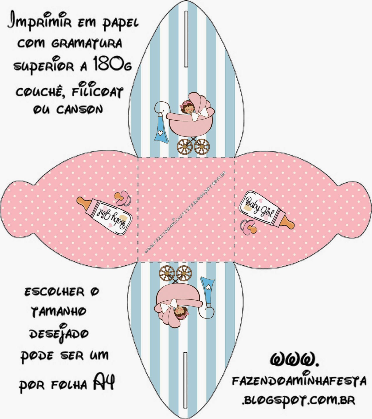 Baby Girl Free Printable Boxes. - Oh My Fiesta! in english