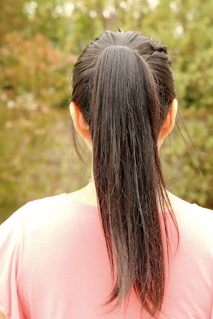 Shorts and Ruffle Tee And A Fun Summer Pony Tail Tutorial