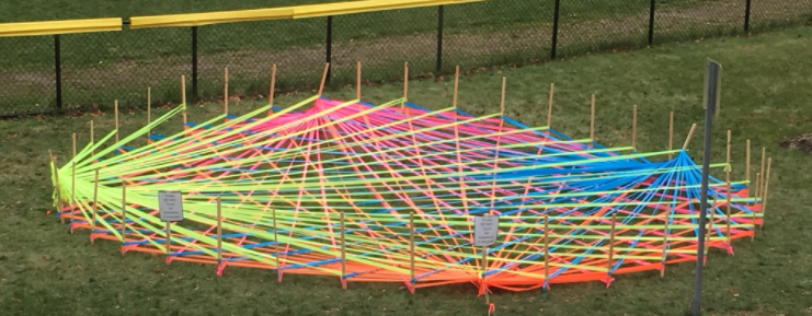 Ms. Nasser's Art Studio: Geometric String Art Installation