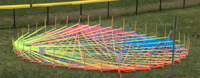 Ms. Nasser's Art Studio: Geometric String Art Installation