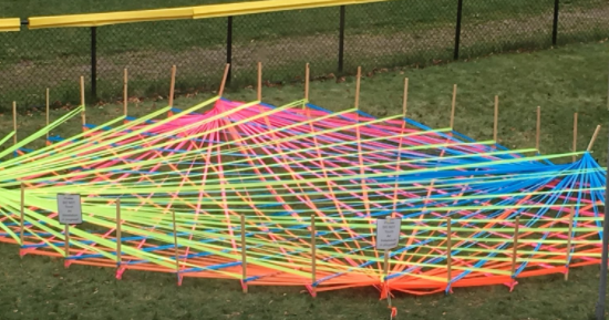 Ms. Nasser's Art Studio: Geometric String Art Installation