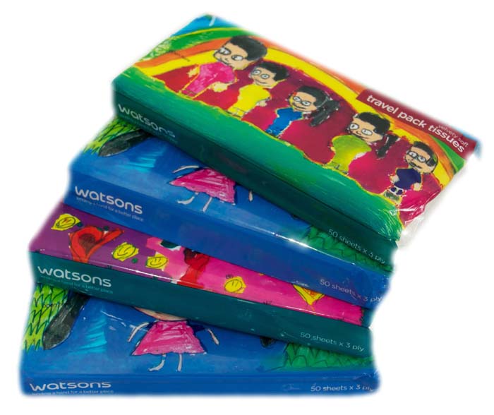 Watsons Helping Hands Project - Limited Edition Children Artwork Tissue