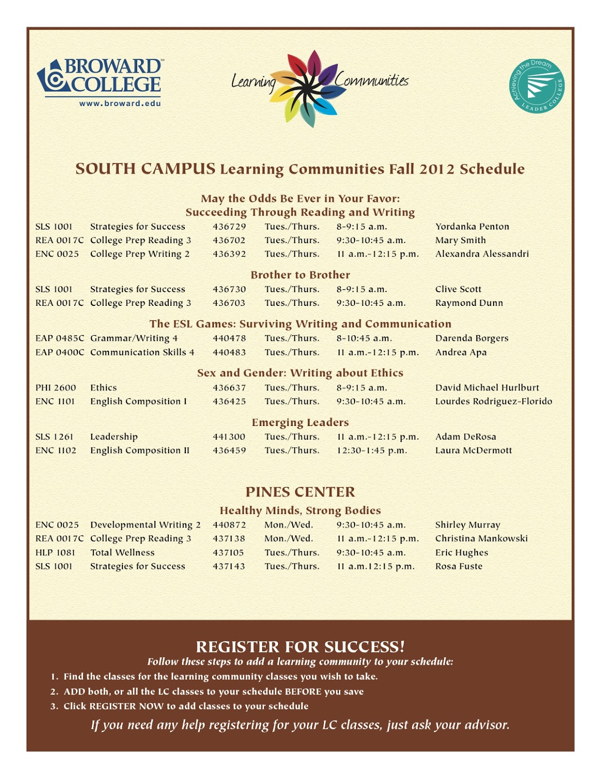 BC South Campus Learning Communities Blog