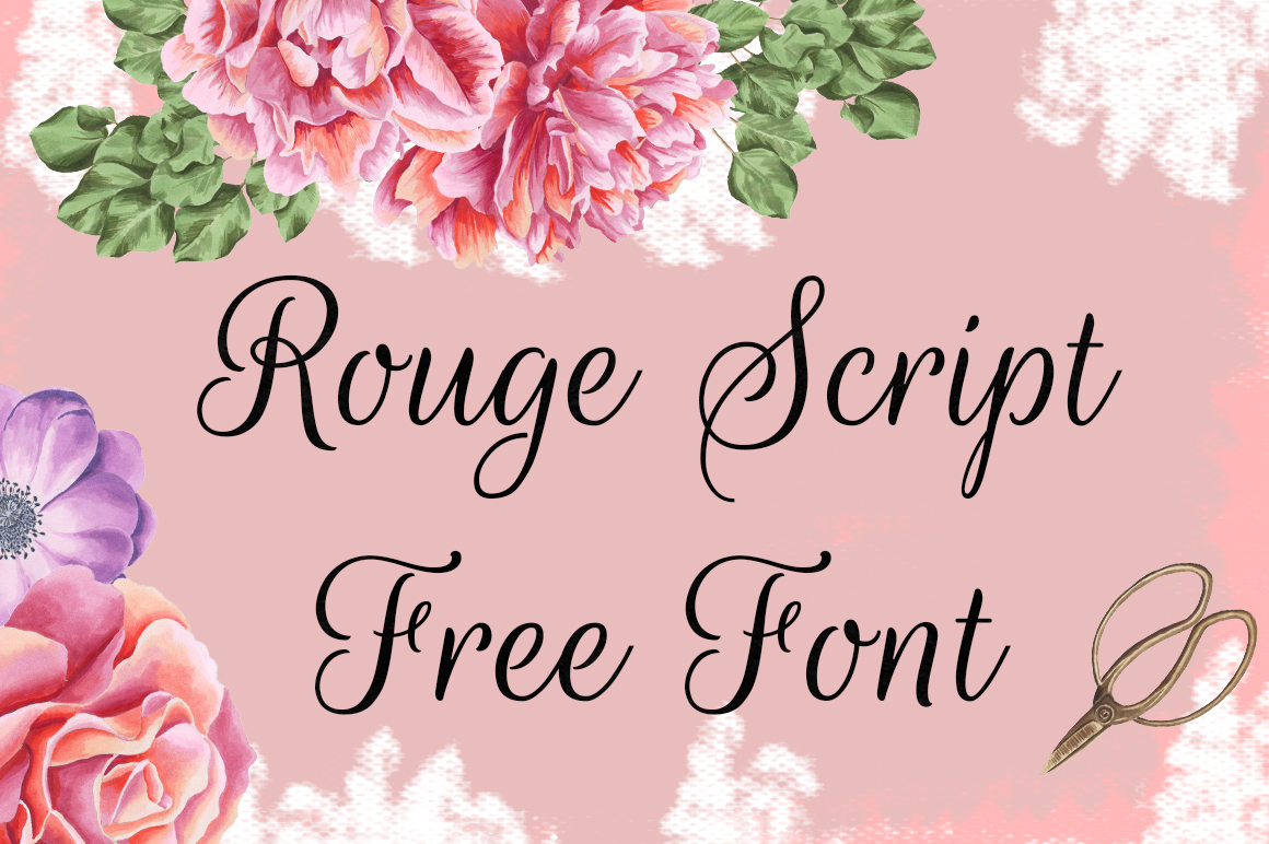 DLOLLEYS HELP: Rouge Script Free Font