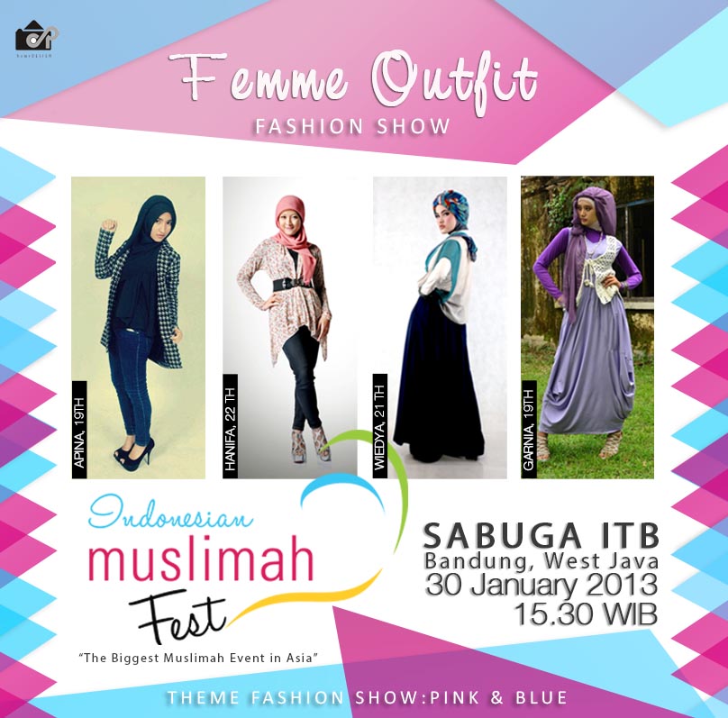 Femme Outfit: Runway Model Femme Outfit at Indonesian Muslimah Festival