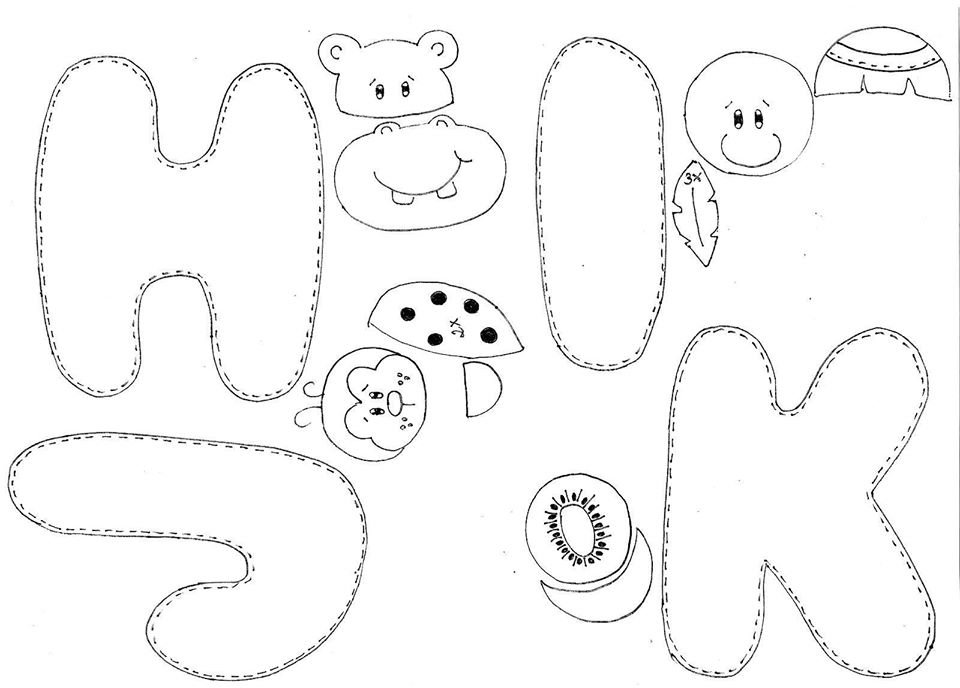 Desenhos para colorir alfabeto ilustrado em português para atividades ...