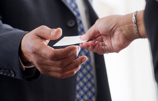 Alpha Business: Exchanging contact details