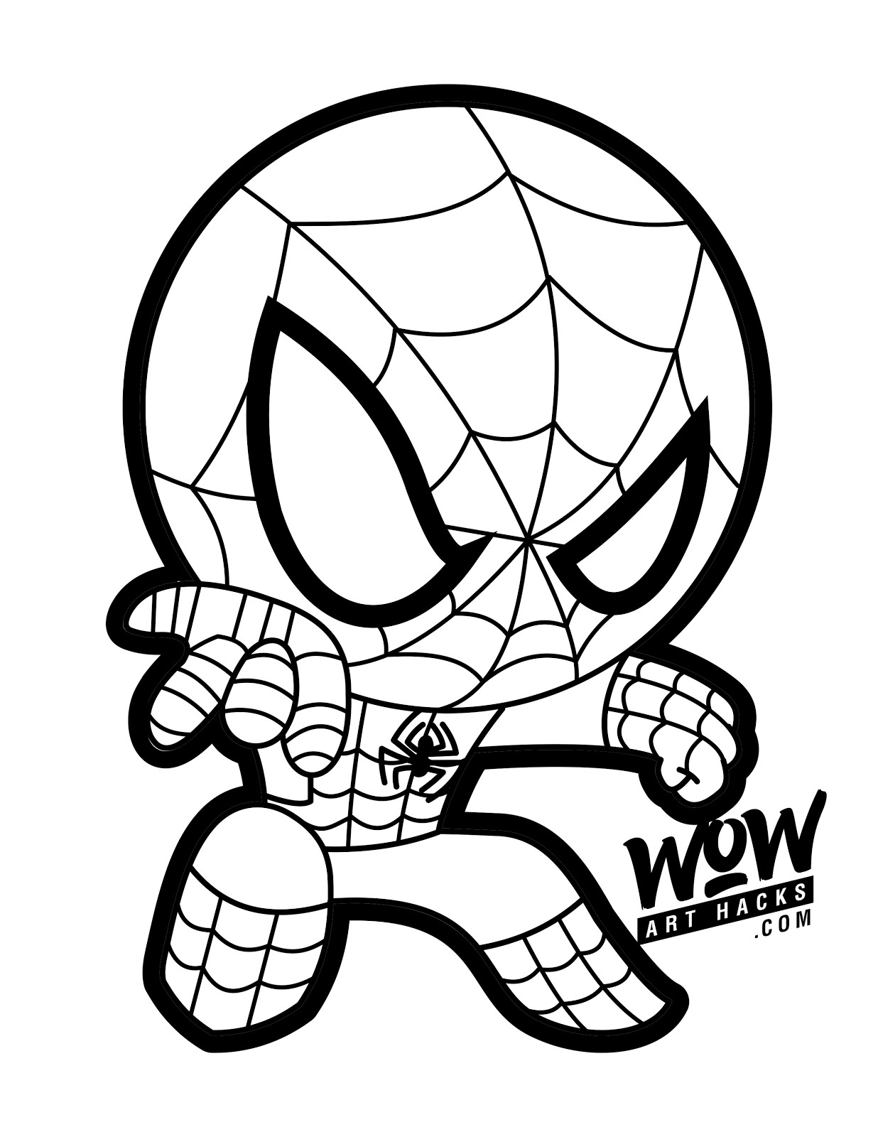 Free Spider-Man coloring page! Step by step video how to draw coming ...