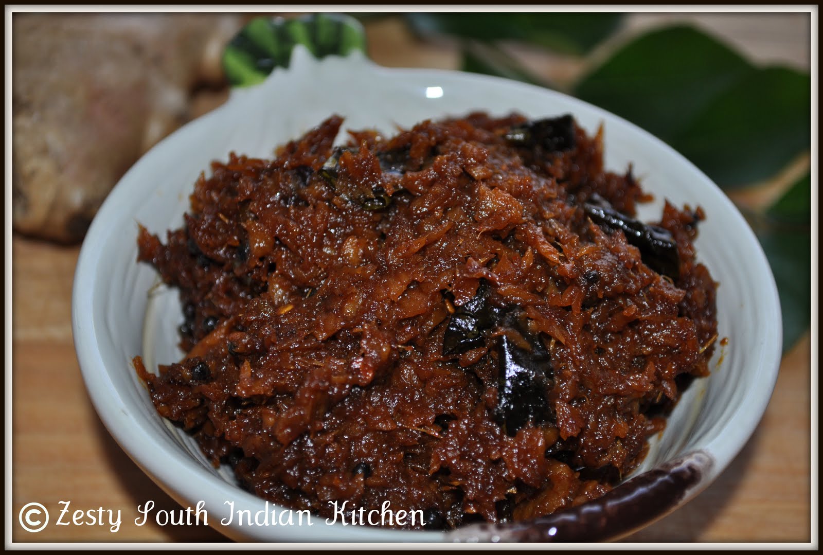 Puliinji/Inji curry/ Ginger tamarind jaggery chutney - Zesty South ...