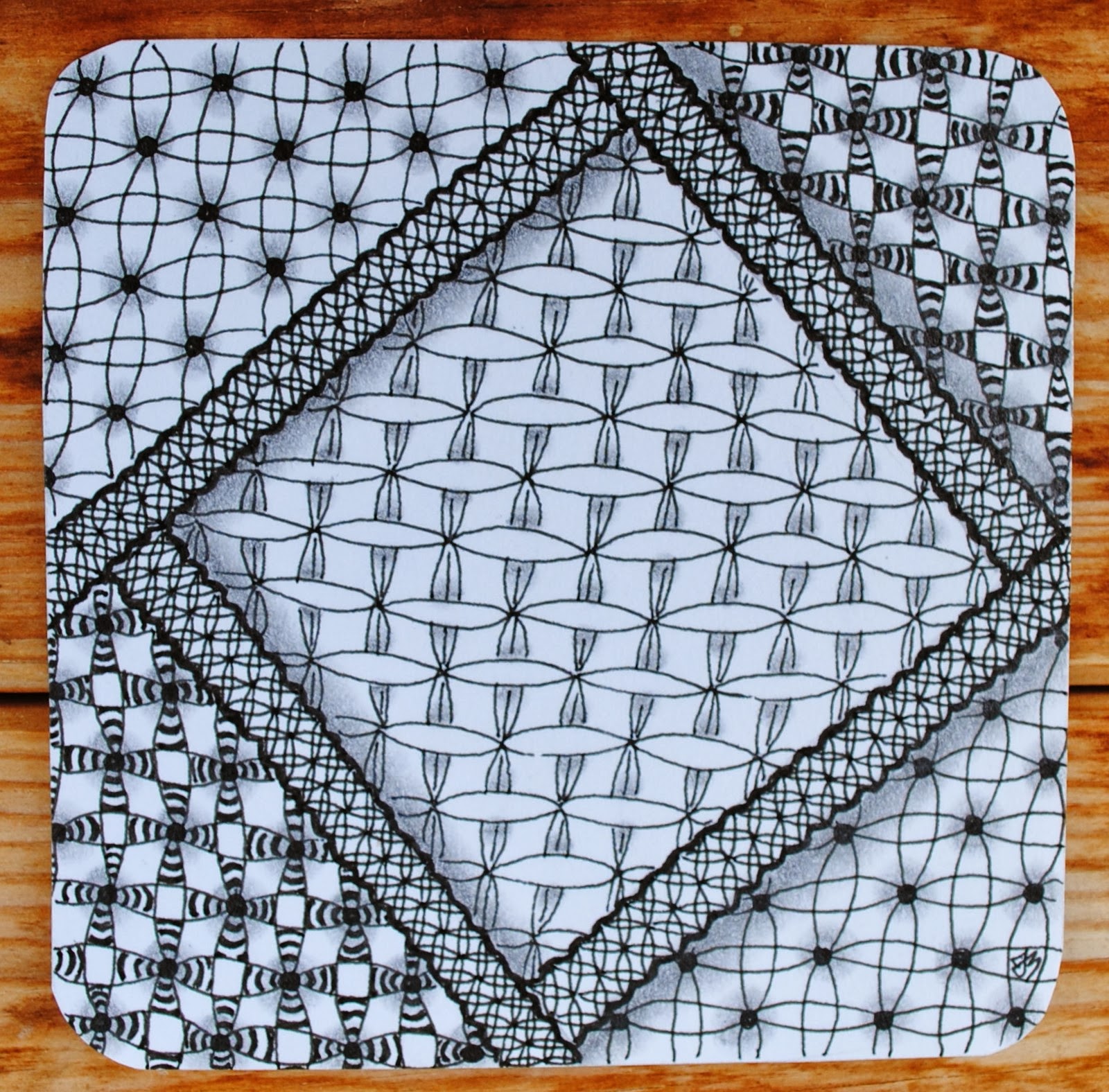 Tickled To Tangle: "It's a String Thing" #7 Tiles