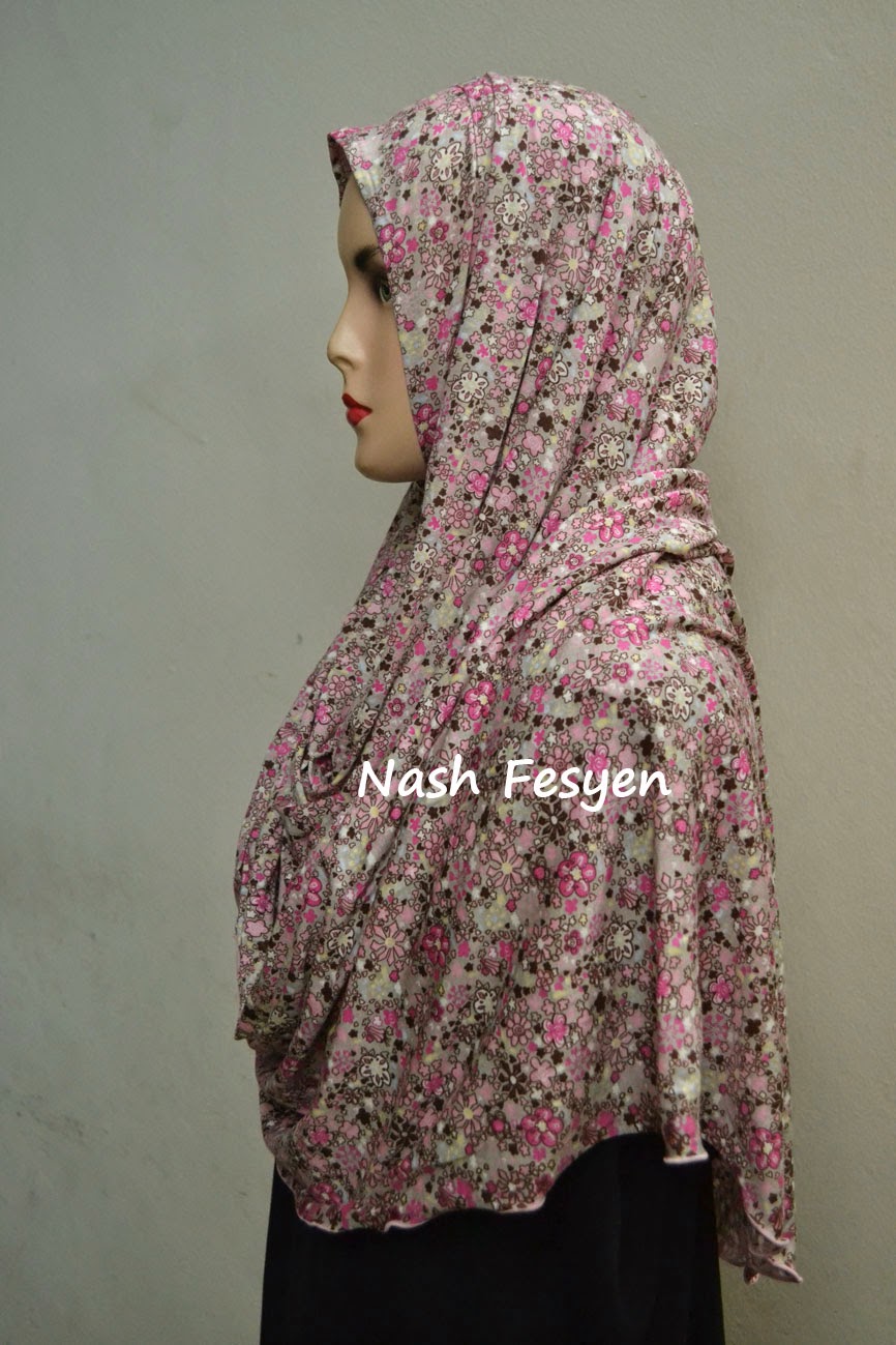 Nash Fesyen: Shawl Instant Lycra Bercorak