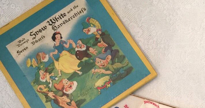 Filmic Light - Snow White Archive: 1938 Embroidered Hanky Boxed Sets by ...