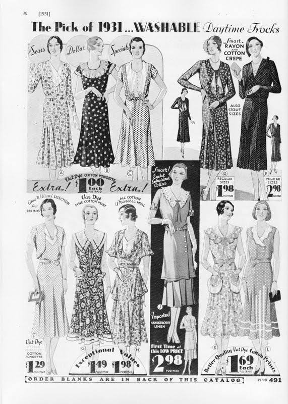 J. Rose Style: Design of the Times: 1930's Fashions in the Sears Catalog