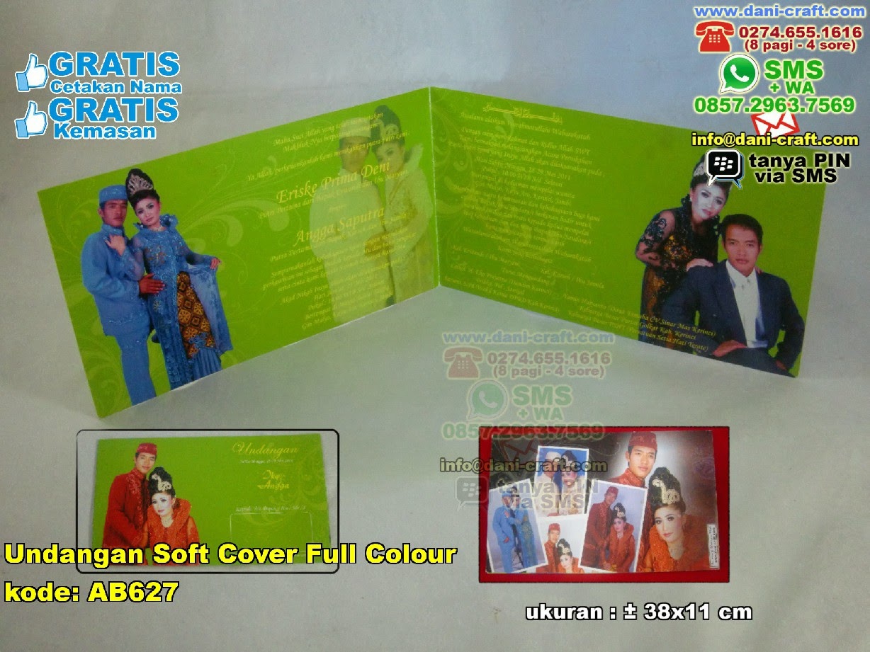 Undangan Soft Cover Full Colour | Souvenir Pernikahan