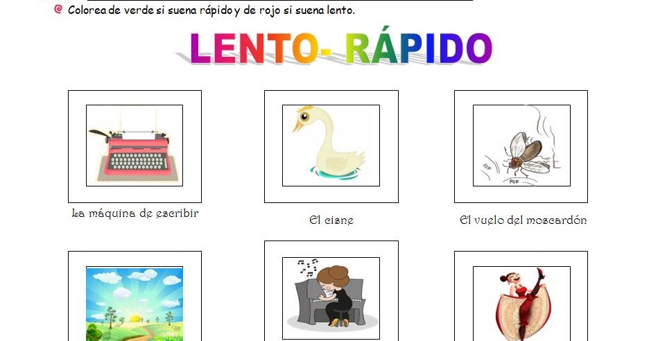 ¡Música maestro!: LENTO- RÁPIDO