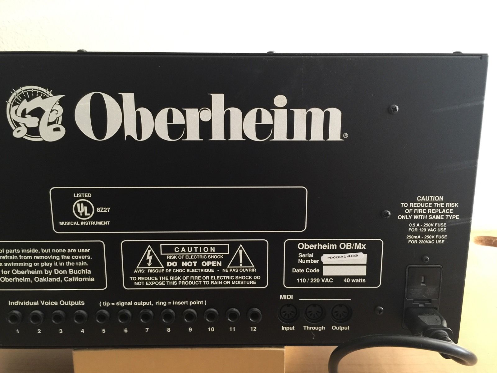 MATRIXSYNTH: Vintage Oberheim OB-MX 4-Voice Analog Rack Synthesizer SN ...
