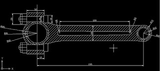GJG CADCAM TUTORIAL: How to draw connecting rod in AutoCAD?