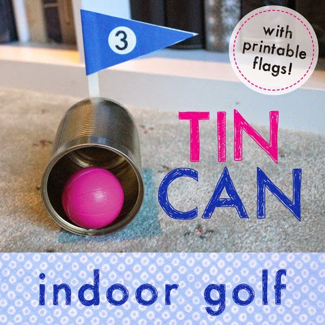 DIY Indoor Golf Course | Munchkins and Mayhem