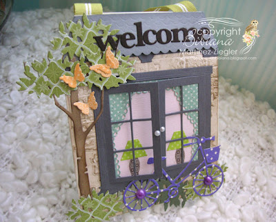 Stamping with Bibiana: Welcome Door Knob Sign