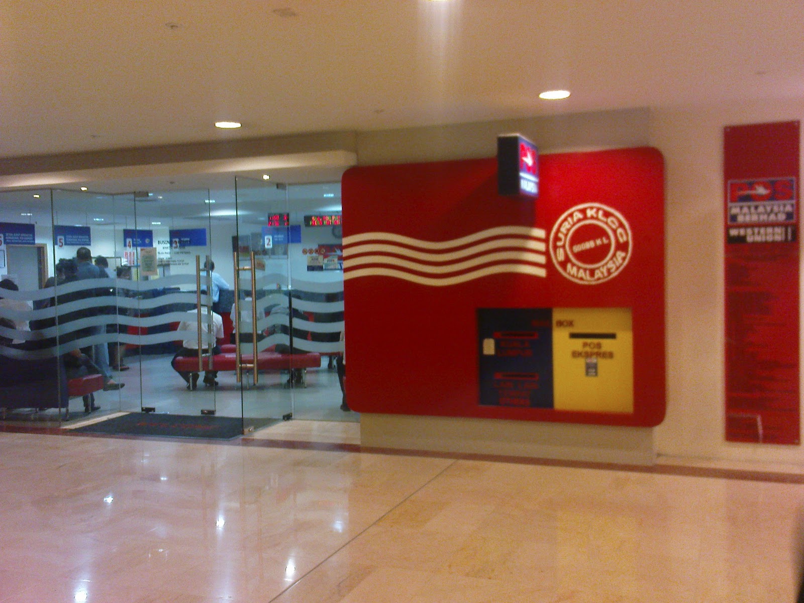 FILAMAN MALAYSIA: JALAN2: SURIA KLCC POST OFFICE, KUALA LUMPUR