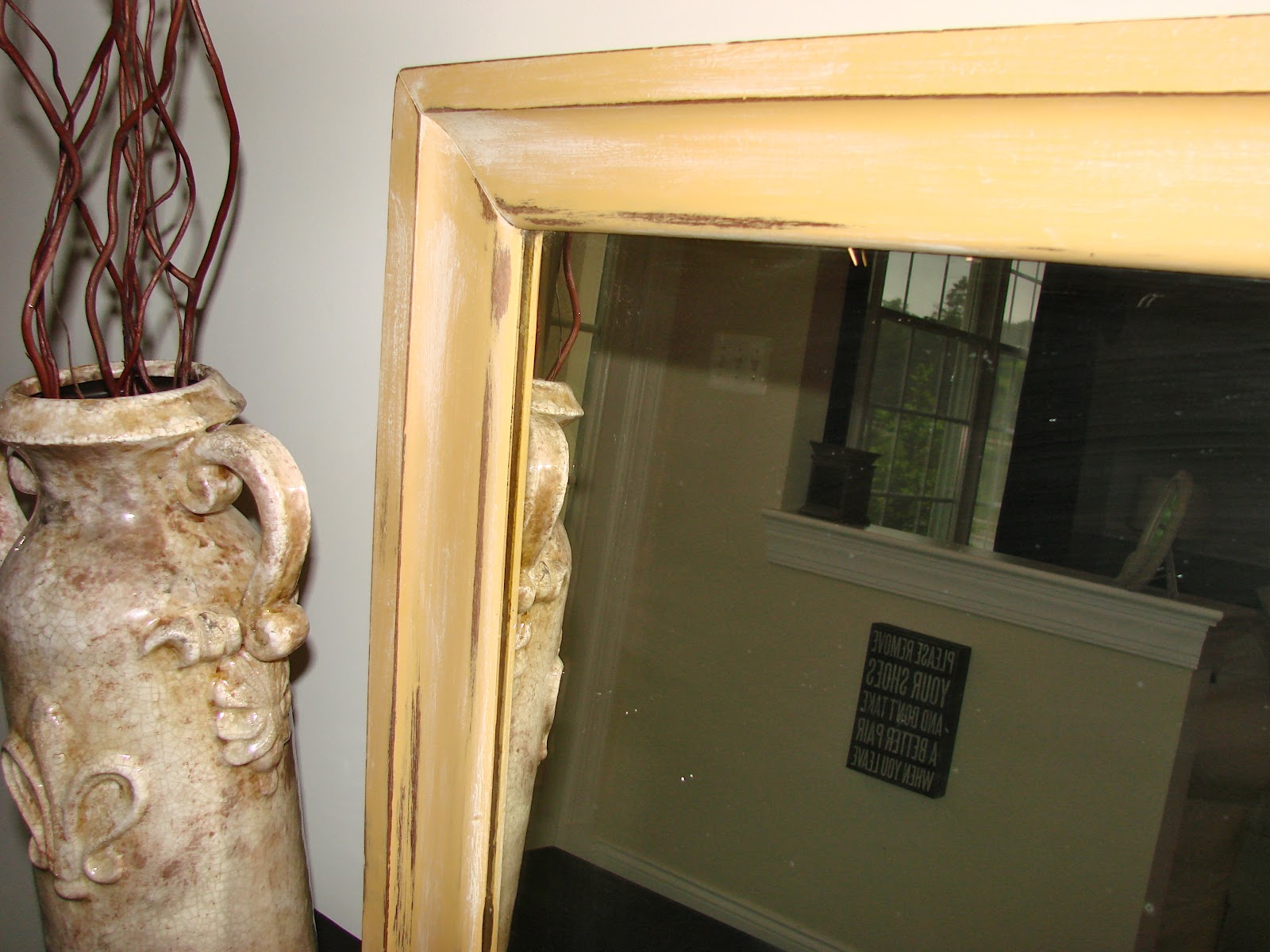 My Twig and Twine Nest: Distressed Mirror Makeovers