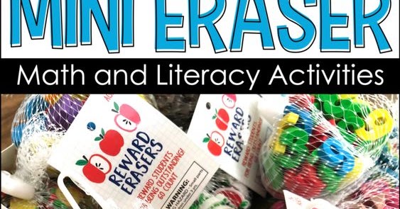 Kindergarten and Mooneyisms: Mini Eraser Freebies for Kindergarten - FREE