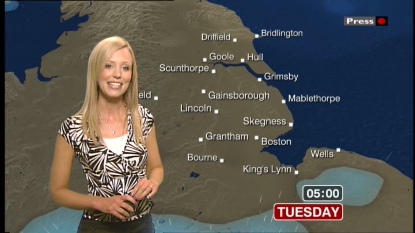 UK Regional News Caps: Lisa Gallagher - BBC Look North Weather