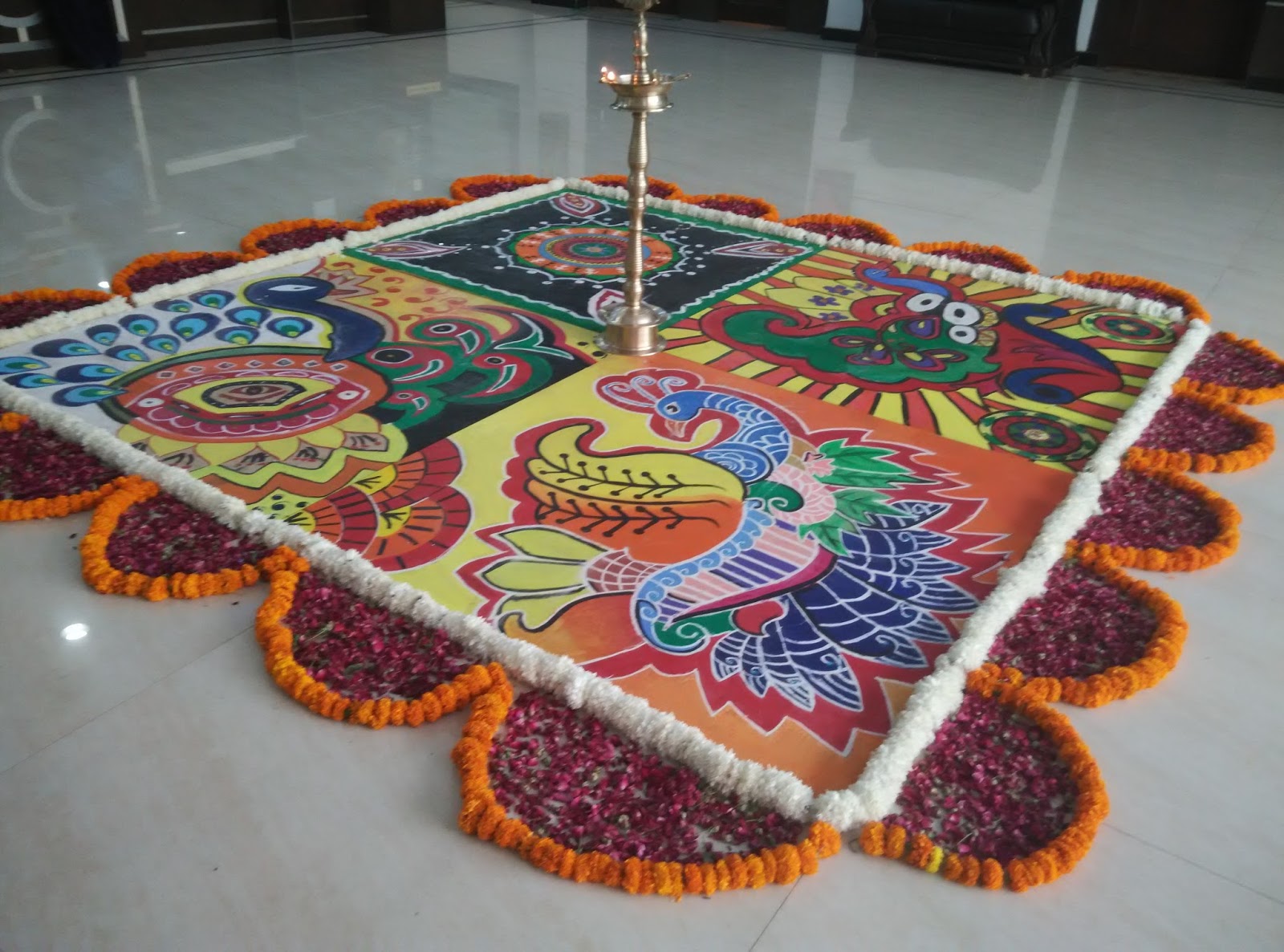 Art ,Craft ideas and bulletin boards for elementary schools: Rangoli