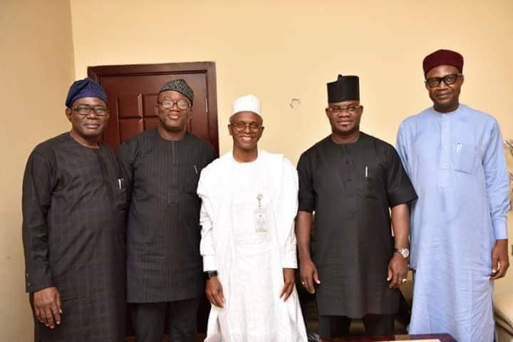 Guber Election:El Rufai,Yahaya Bello Arrive Ekiti To Support Kayode Fayemi