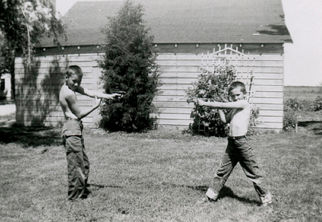 26 Vintage Snapshots of Children Posing with Their Guns ~ Vintage Everyday