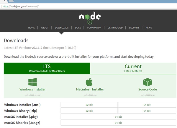 Angular 4 Installation Steps Environment Setup