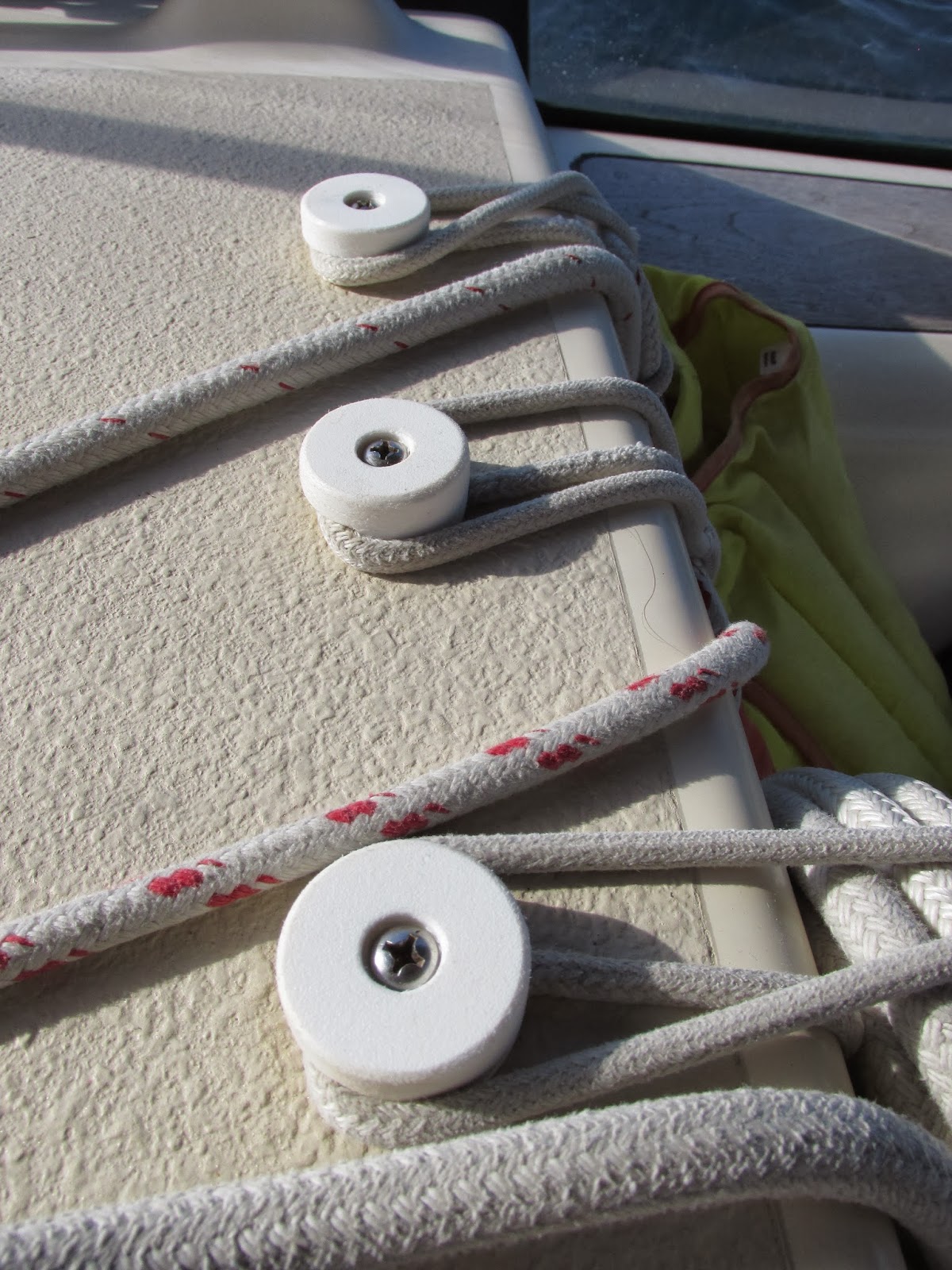Wildcat Sailorgirl: Boat Projects - Mr Marine Starboard -Line Handlers