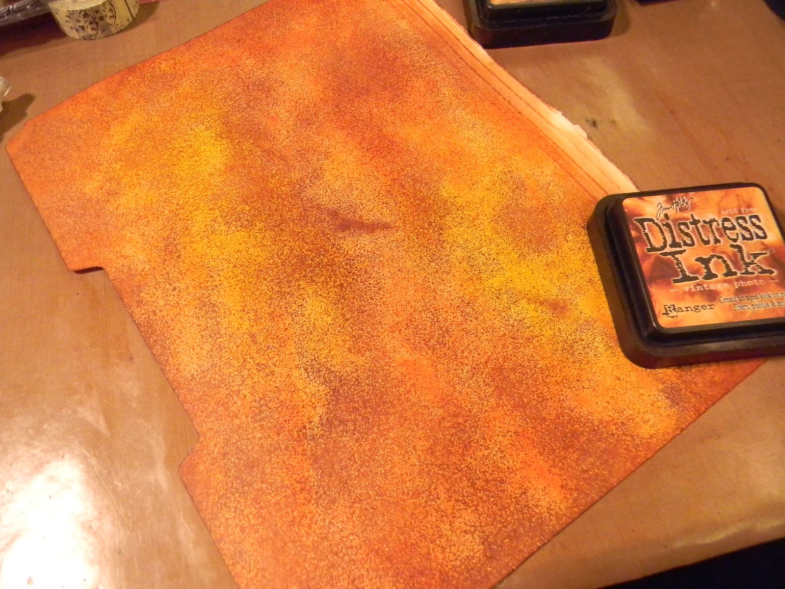 TFJB Inspiration Ave: Saturday StepxStep: Distress Ink Enameled Rust